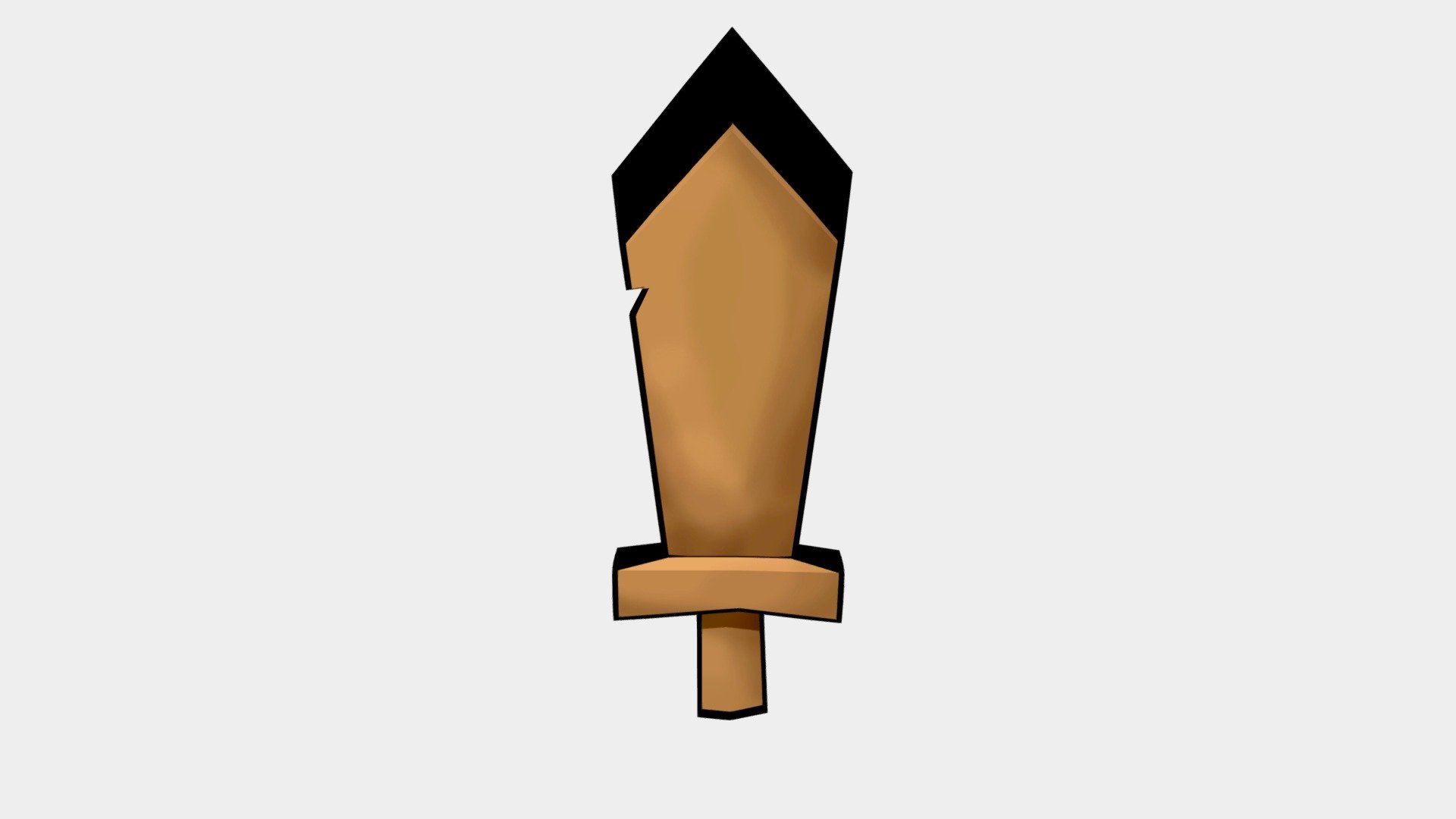 toon shaded wooden sword - 3D model by ravage (@coderavage) [8941898 ...