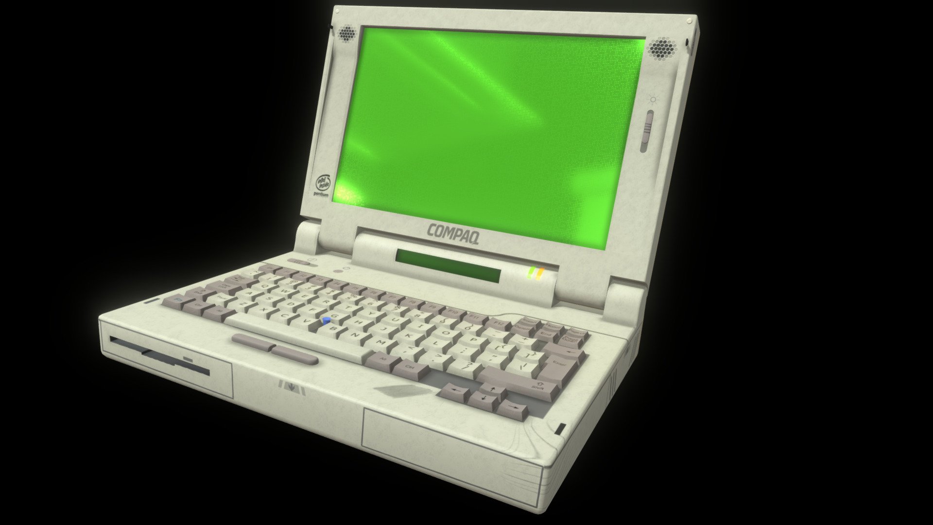 Compaq LTE 510 Computer - 3D model by Ms Malvolio (@ms_malvolio ...