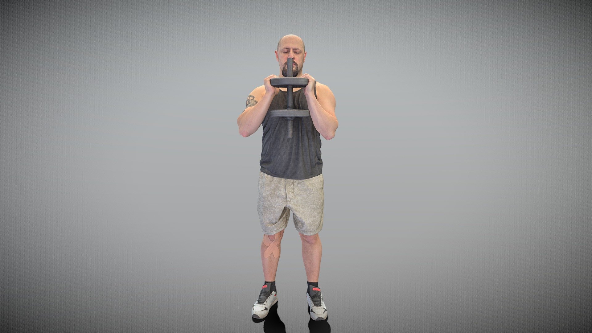 Man lifting dumbbell 386 - Buy Royalty Free 3D model by deep3dstudio ...
