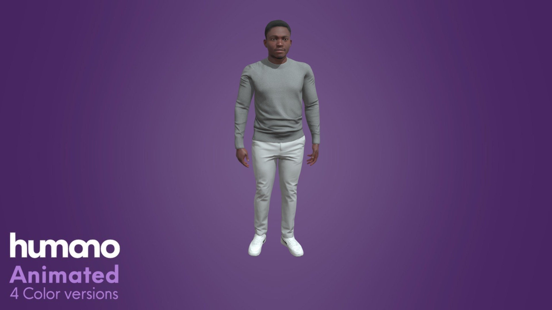 Animated Black Man Walking around 6493-SM2 - Buy Royalty Free 3D model ...