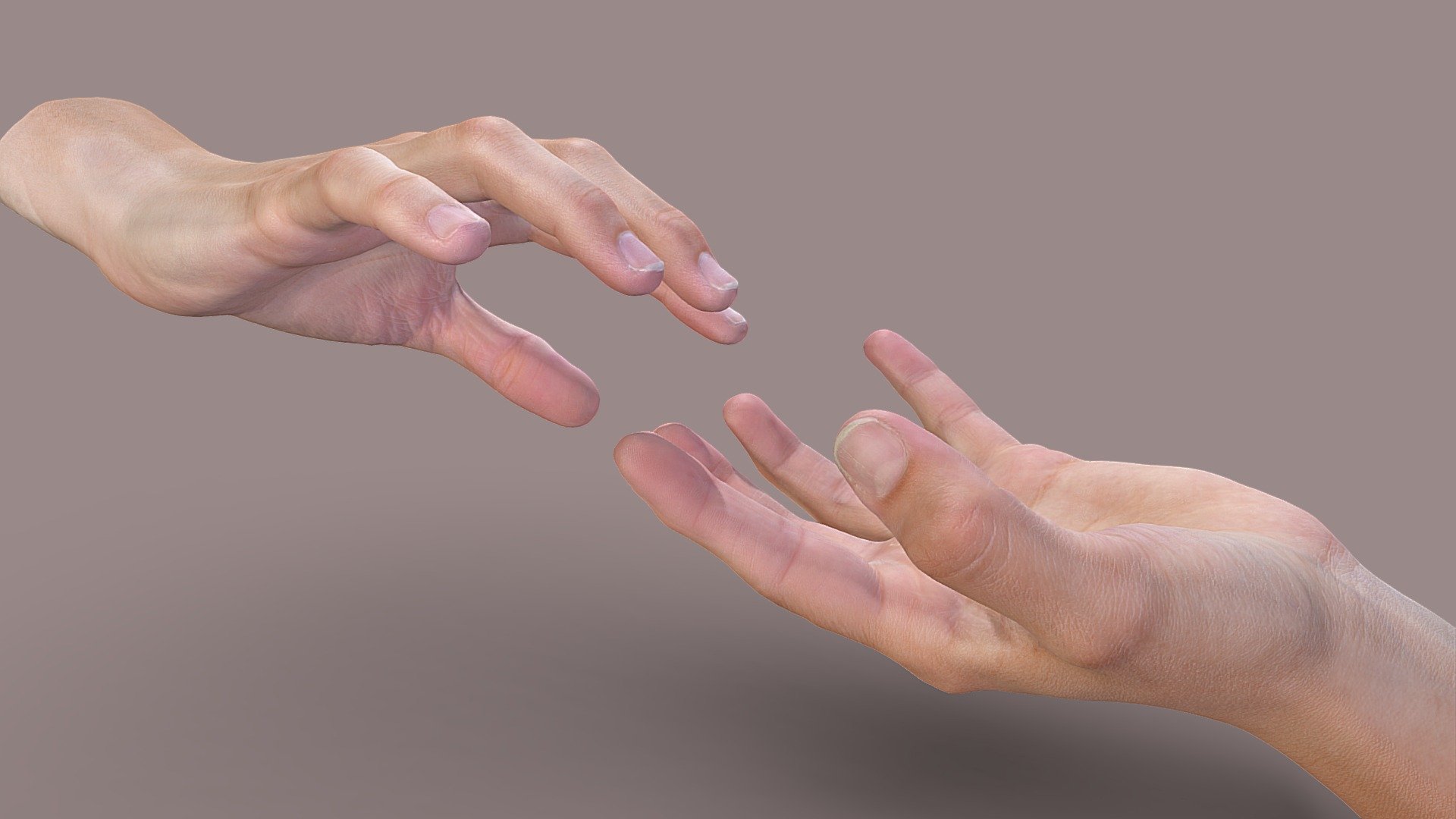 Female hands reaching - 3D model by Lassi Kaukonen (@thesidekick ...