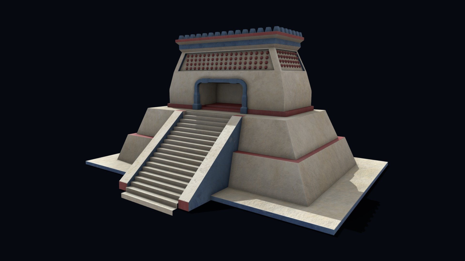 Aztec Piramid - 3D model by Andrii Prus (@waysongaga) [894ca97] - Sketchfab