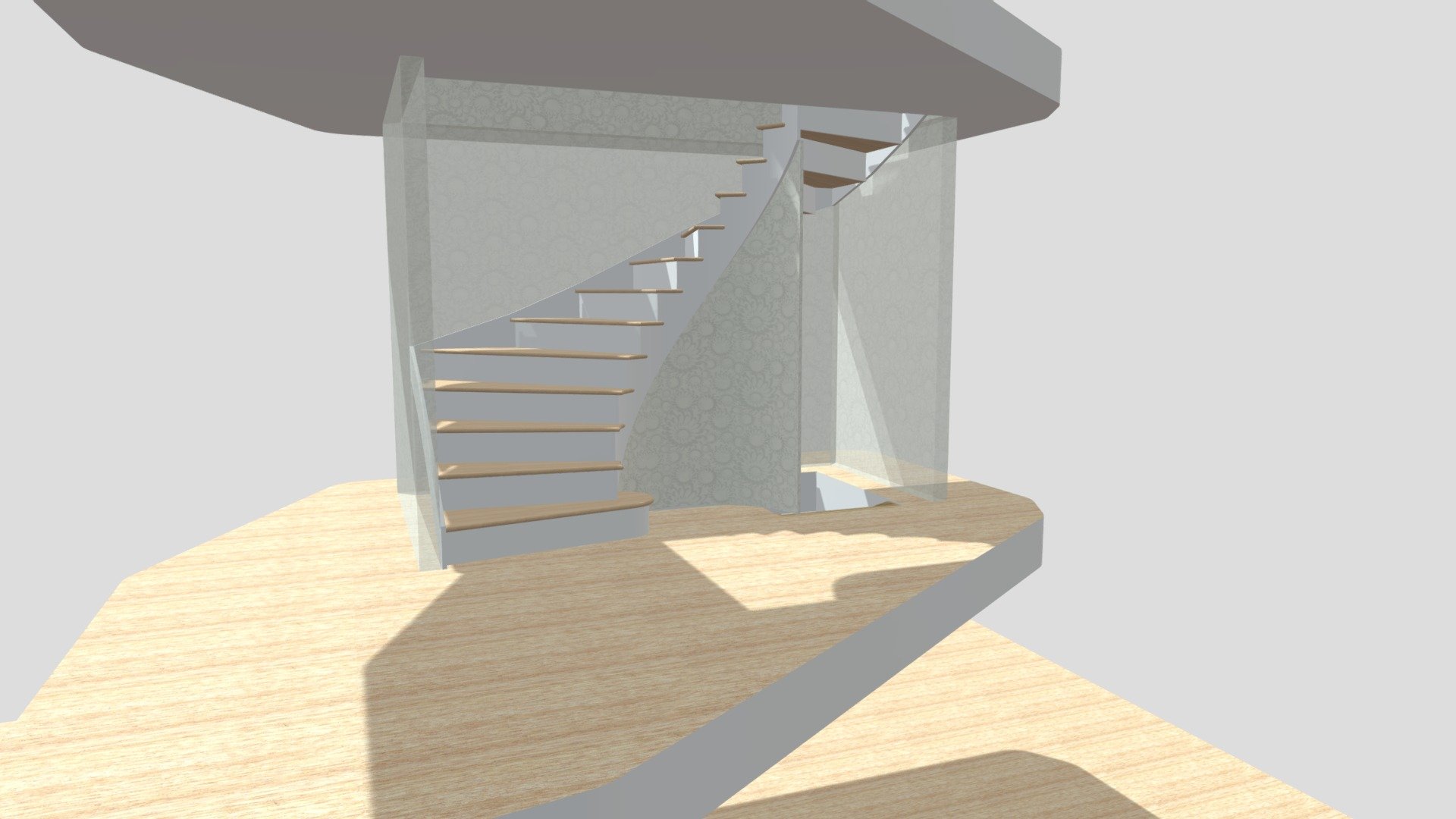 Wojahn Curve Mitered Stringer - 3D model by Hackman [894d52e] - Sketchfab