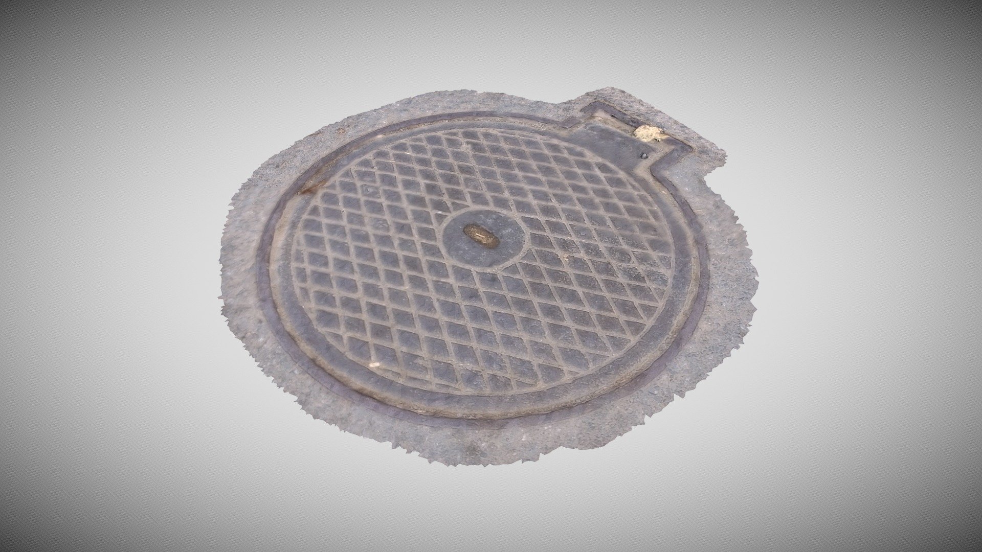 Round Manhole Cover ( Photogrammetry ) - Download Free 3D model by Bad ...