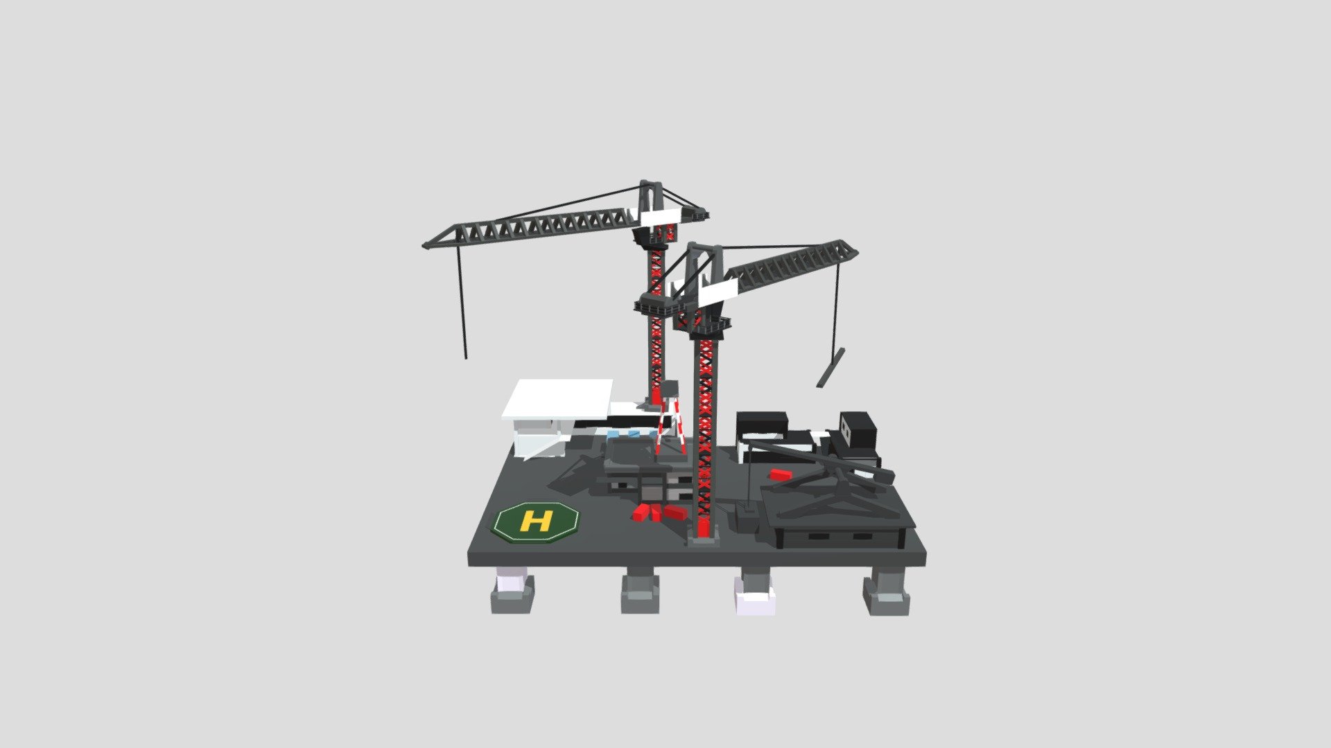 oil_rig - 3D model by JacDrury [8951a33] - Sketchfab