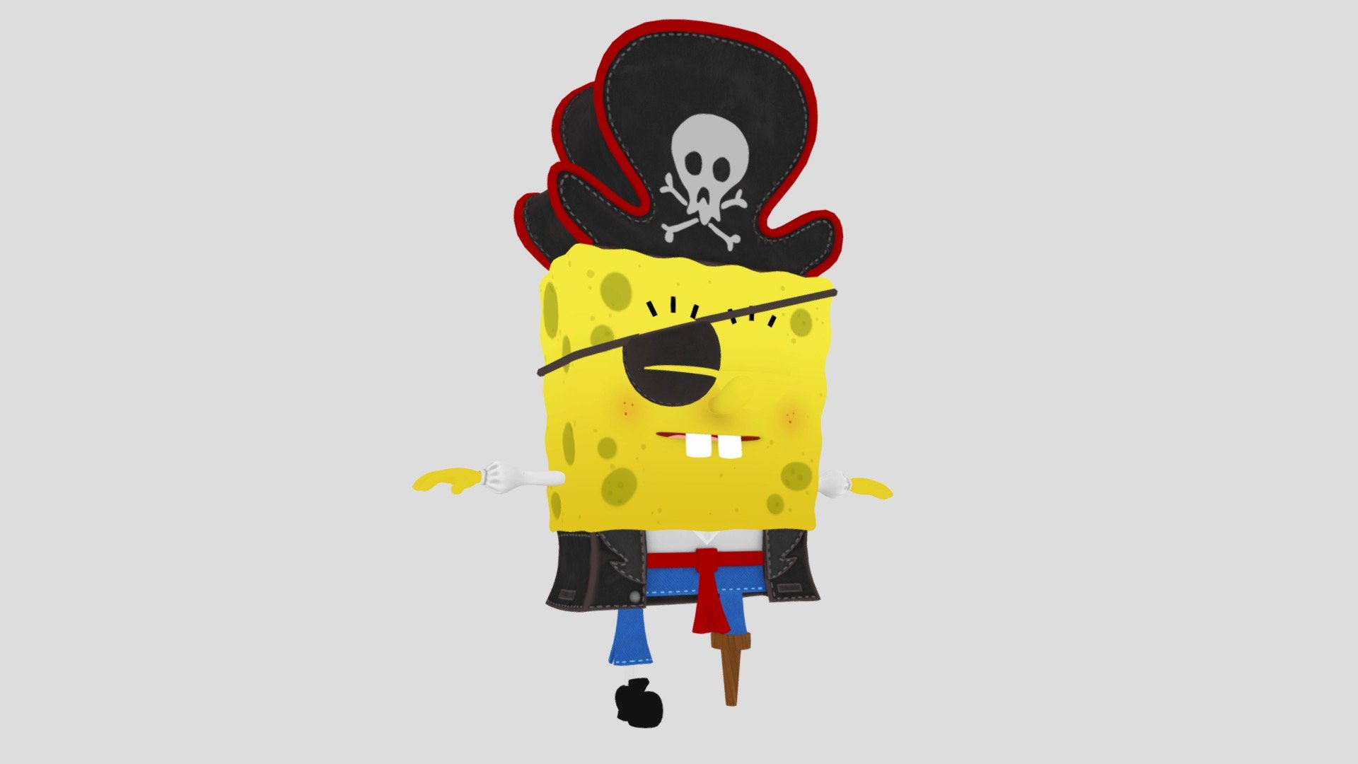 The Cosmic Shake - SpongeBob Pirate - Download Free 3D model by SMF ...