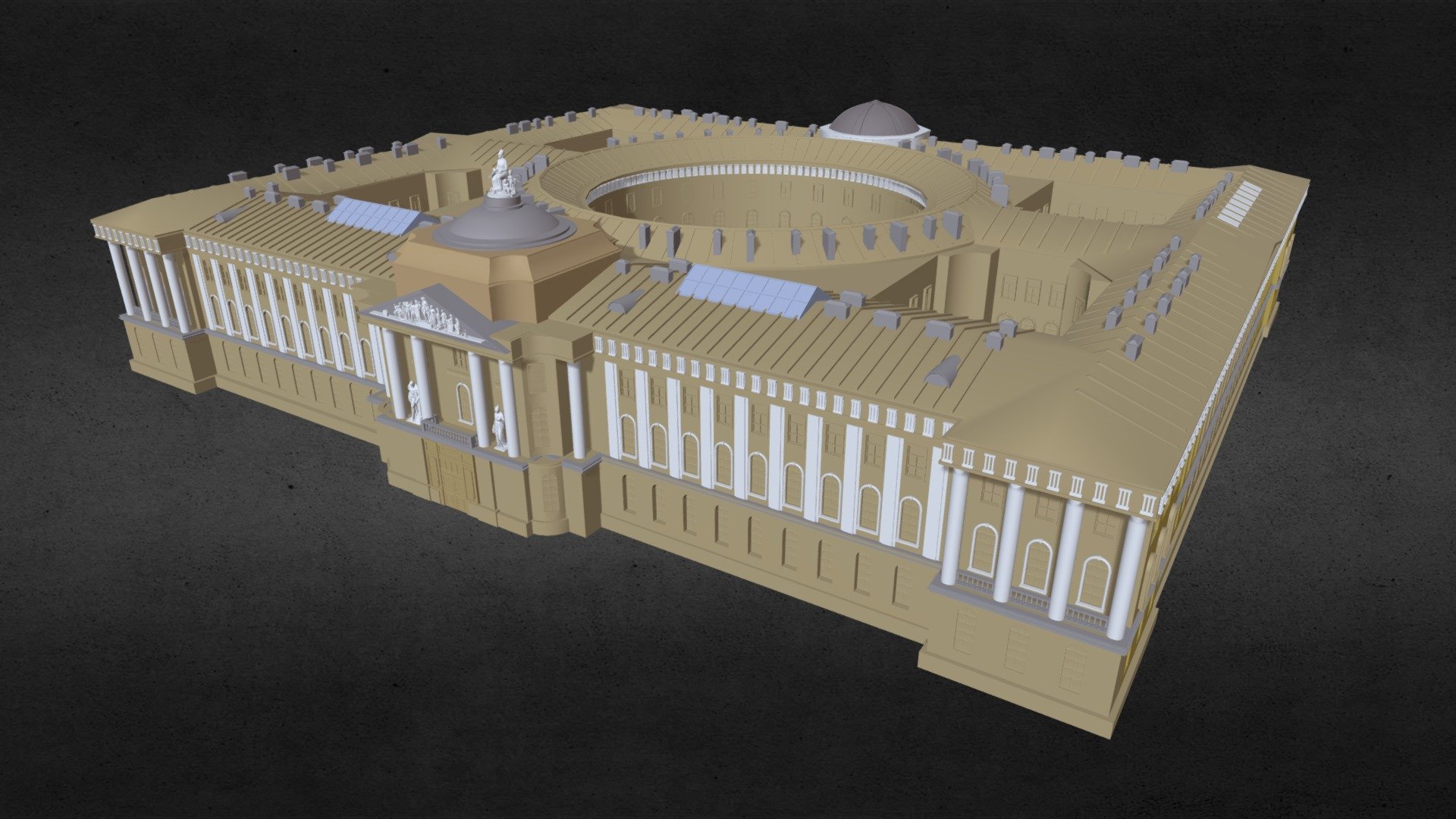 Академия художеств им И Е Репина СПБ 3d Model By Slawa L [89522b5