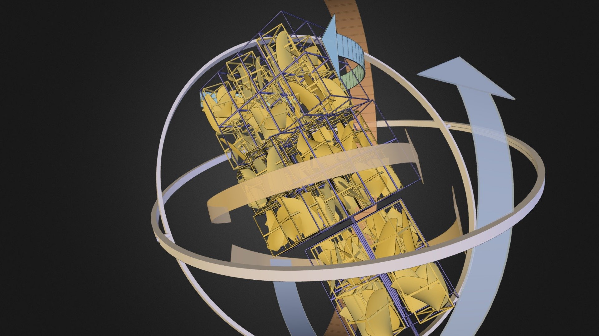 power grid with arrows - 3D model by heliocentric [895512e] - Sketchfab