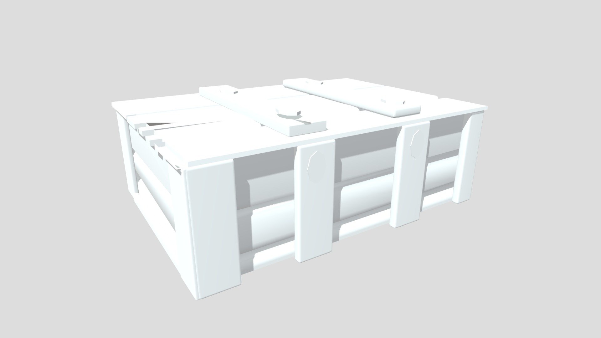 wooden chest mesh - 3D model by Ctyson39 [8956100] - Sketchfab