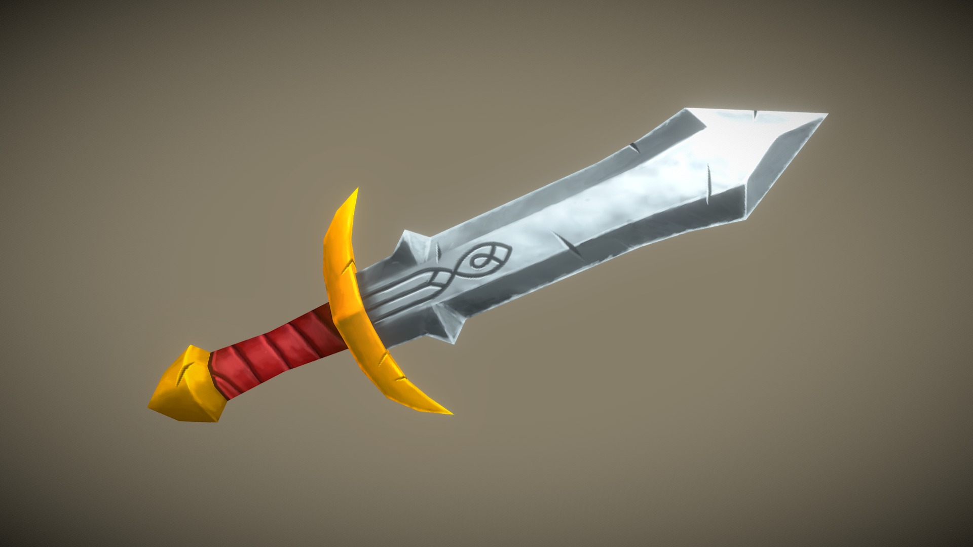 Stylized Fantasy Sword - 3D model by Weren [8956c0d] - Sketchfab