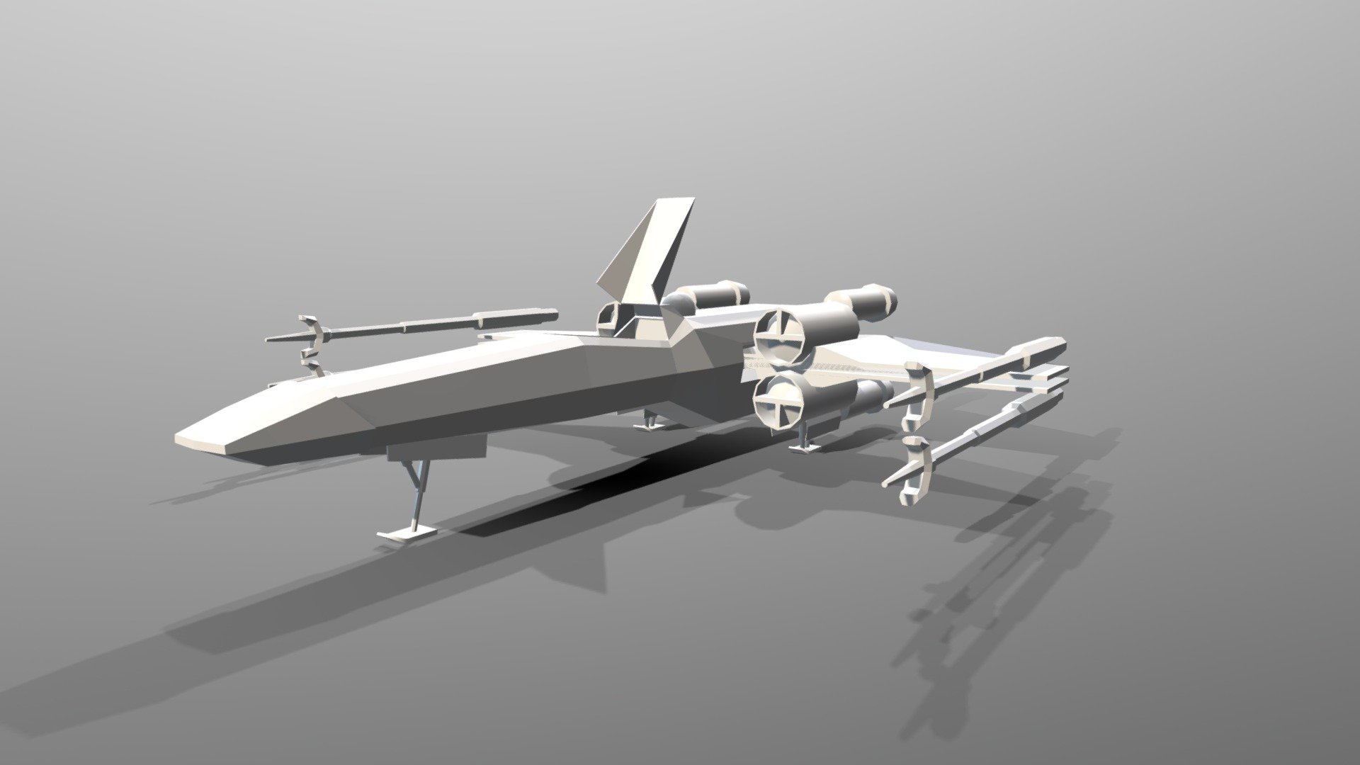 Low Poly X Wing Interactive Test - 3D model by jefferywright [8957582 ...
