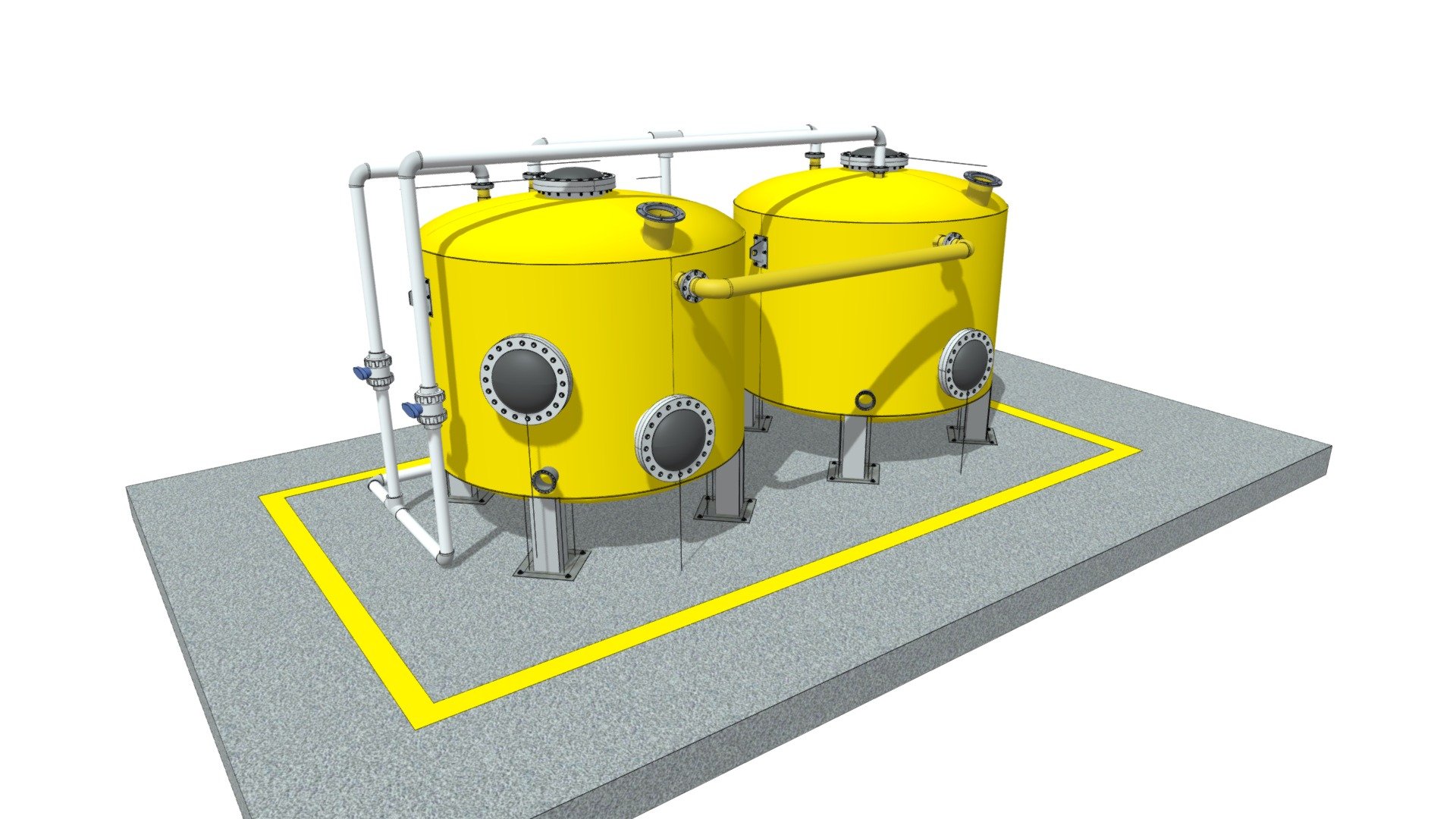 Filtros Multimedia 3D - 3D model by Synertech Water Resourcer ...