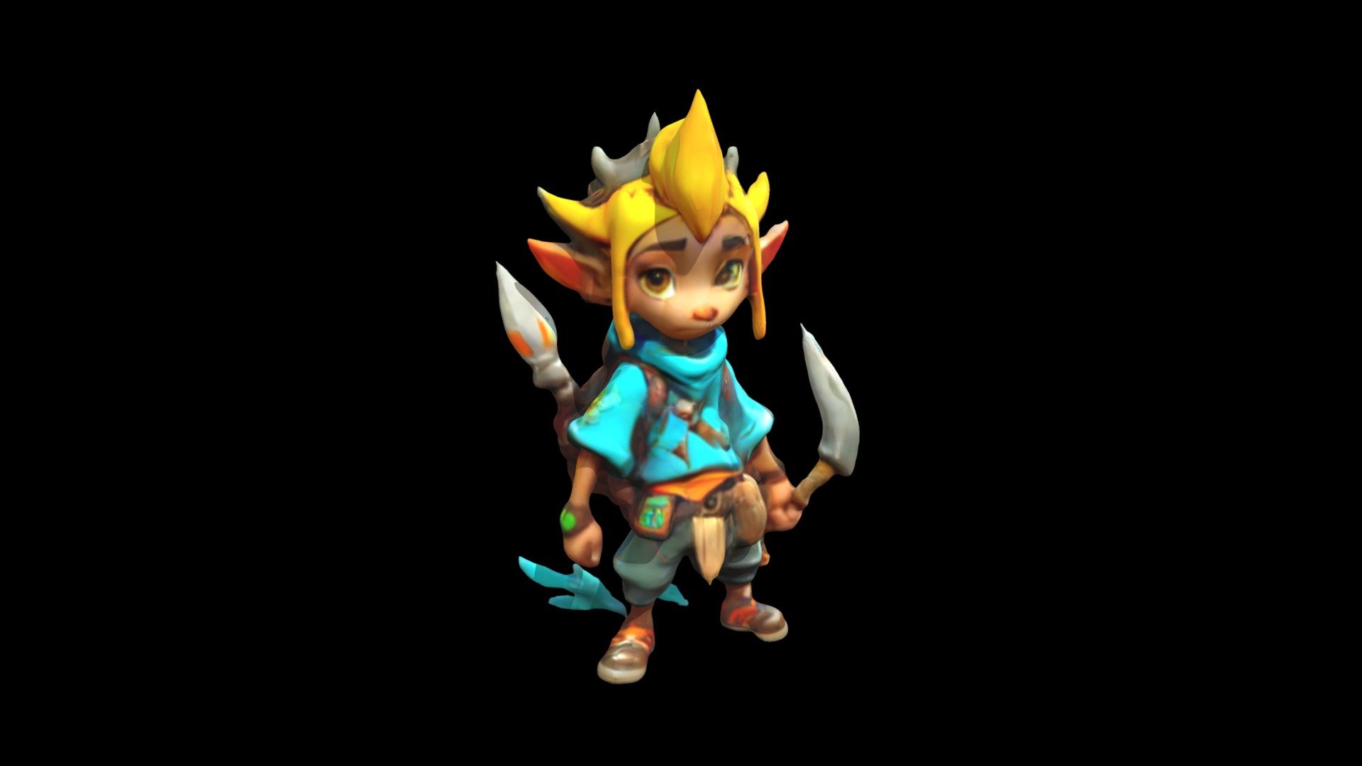 a cartoon character from a video game - Download Free 3D model by ...