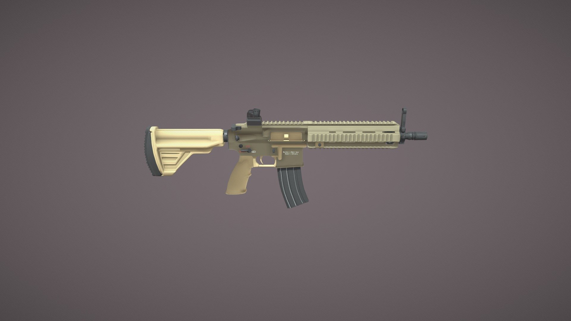 DetailedHW HK416 - Download Free 3D model by SaPo (@sapoexe) [8958610 ...