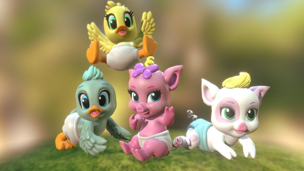 Nappy Farm - Character for TVC - 3D model by panlee_3d [895a35b ...