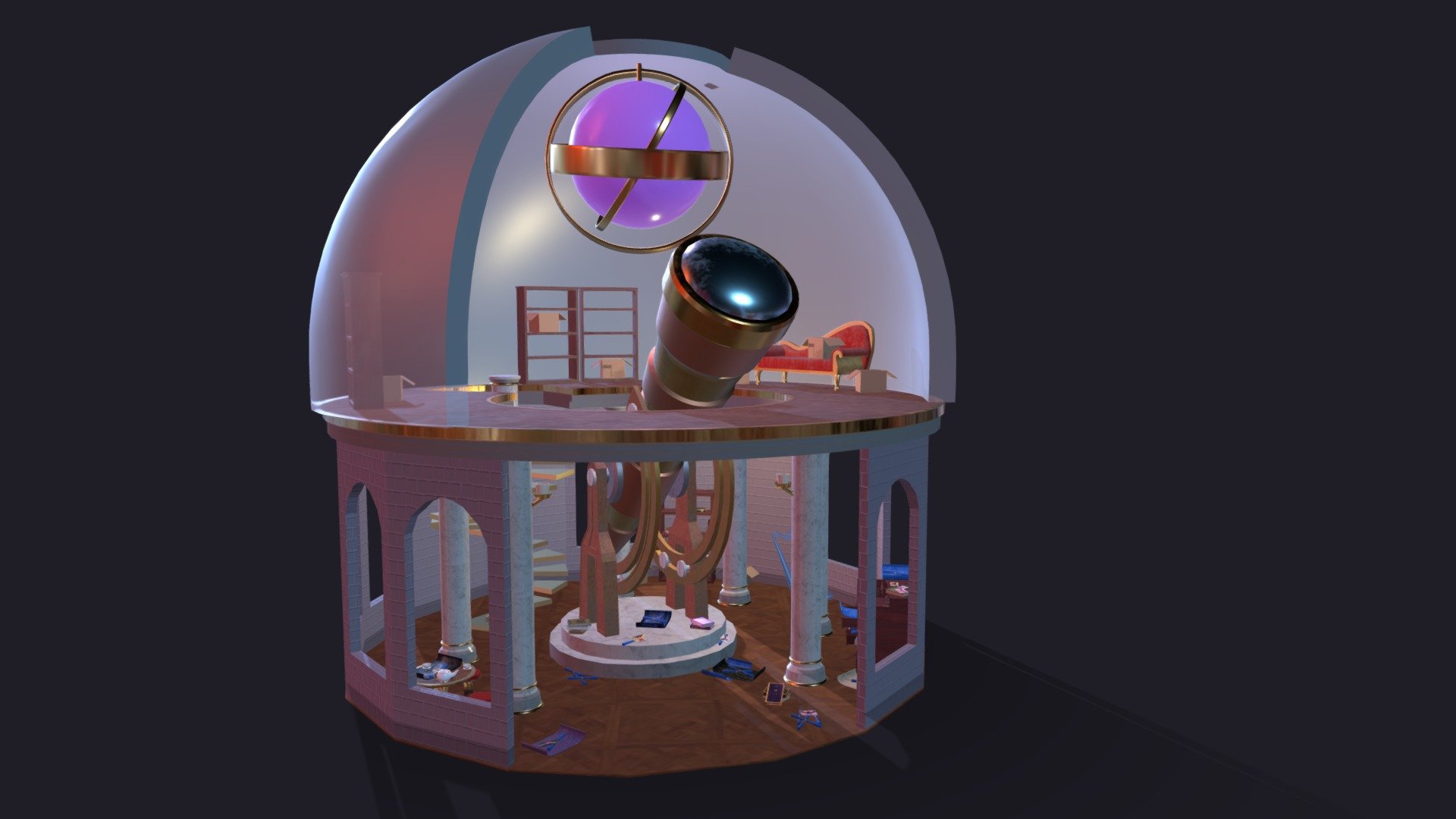 Astronomy Tower Final - 3D model by Megan Phong (@MeganPhong) [895aaa5 ...