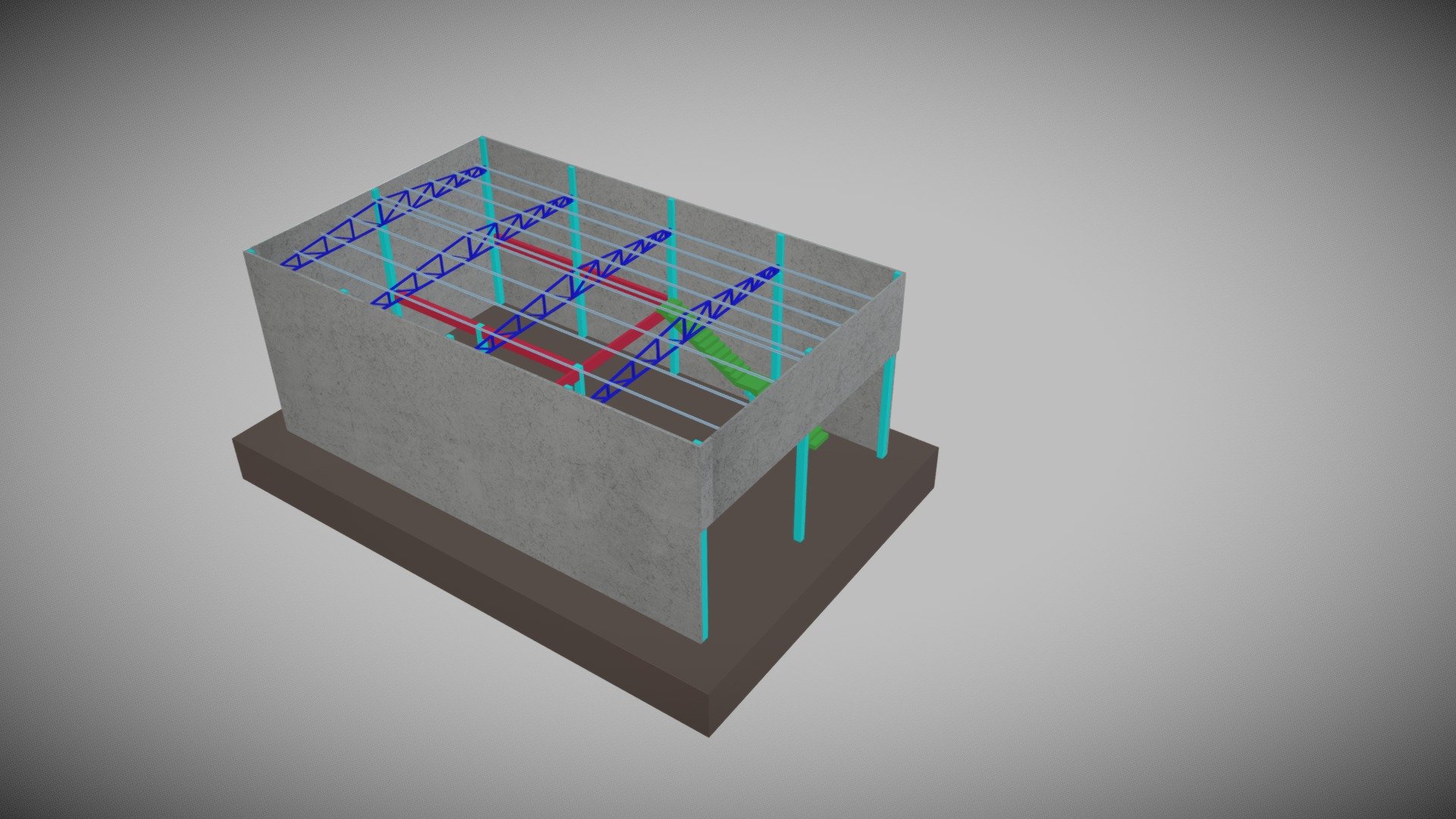 Cleonice - Ed. Comercial - Cob. Metálica - 3D model by Engemarko ...