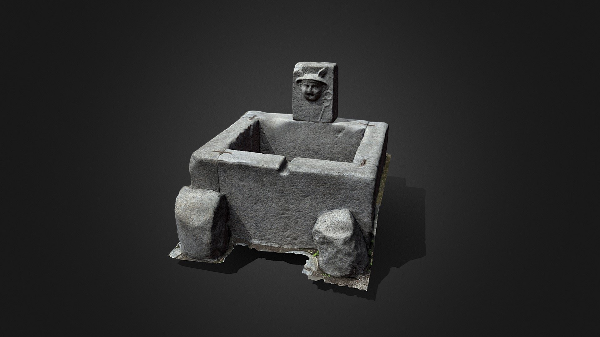 Stone fountain Pompeii - Download Free 3D model by chabychab [8961813 ...