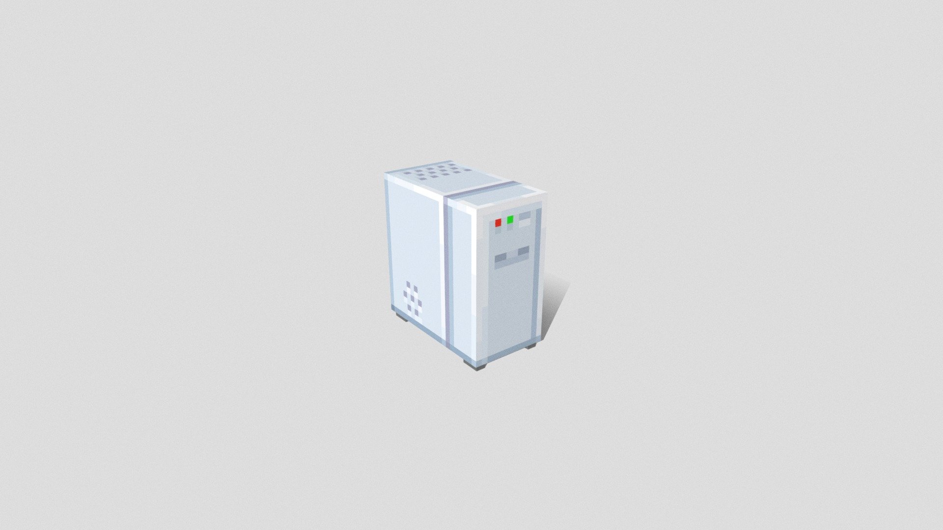 pixel computer - 3D model by Maxhaza [89623f0] - Sketchfab