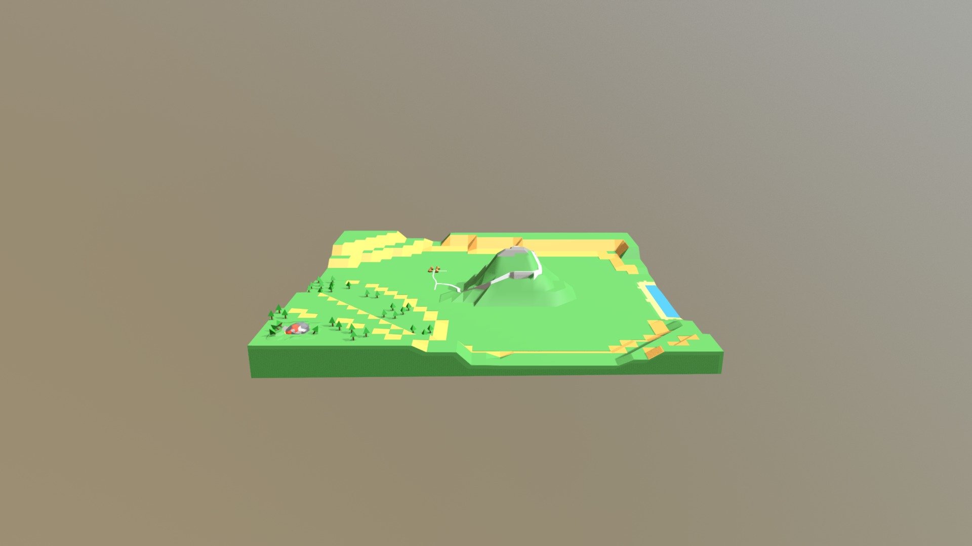 Lowpoly Land - Download Free 3D model by SUPERANDRE [8962ddd] - Sketchfab
