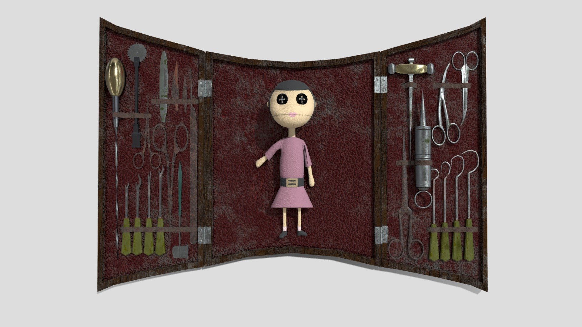 Coraline Doll kil - 3D model by Summer.A [8963297] - Sketchfab