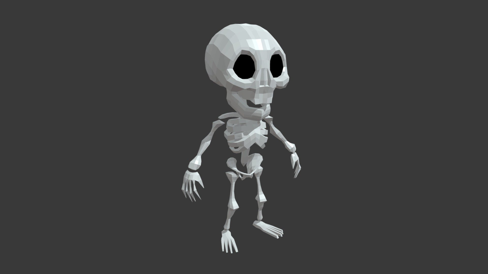 Skeleton - LowPoly Character - Download Free 3D model by Dima ...