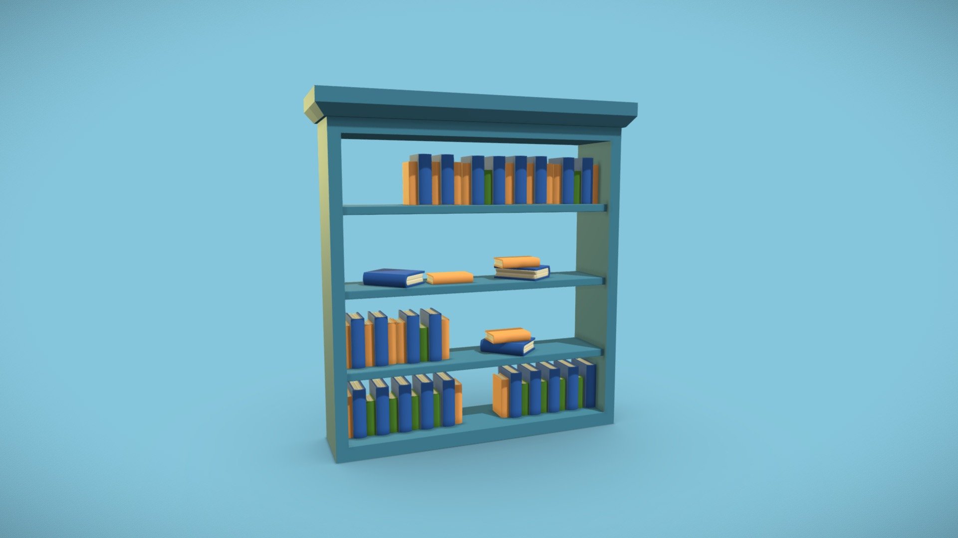 book shelf - 3D model by giga (@gits3d) [8965715] - Sketchfab