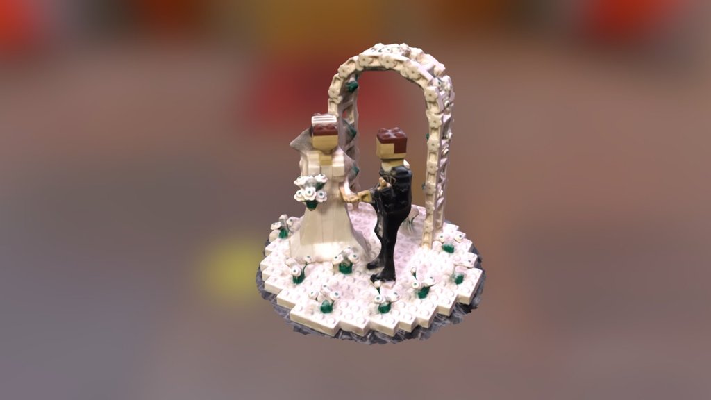 Lego Wedding Cake Topper - 3D model by jamespoundiv [8966bba] - Sketchfab