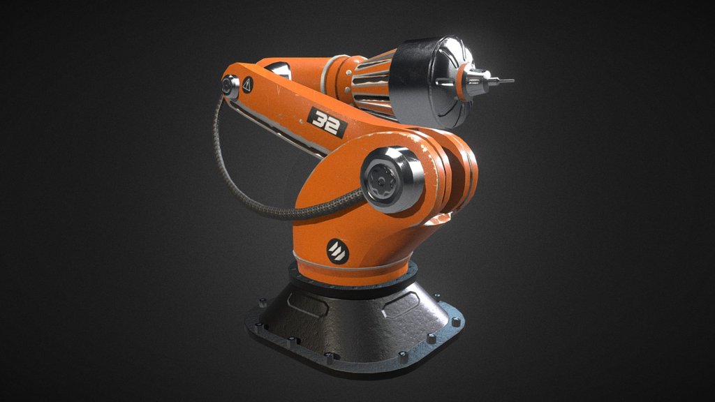 Robot arm - 3D model by Nicolas Gorszczyk (@nicoternet) [8967356 ...