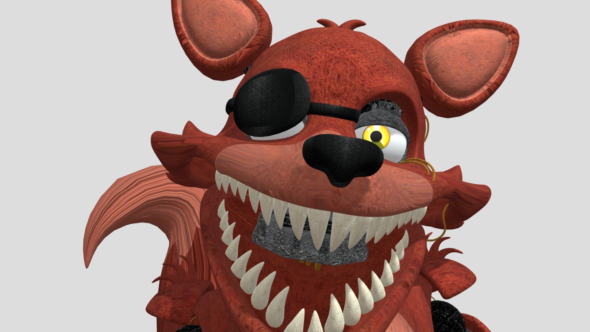 Foxy step closer retexture 💀 - 3D model by Silly billy (@Shadows_in_the ...