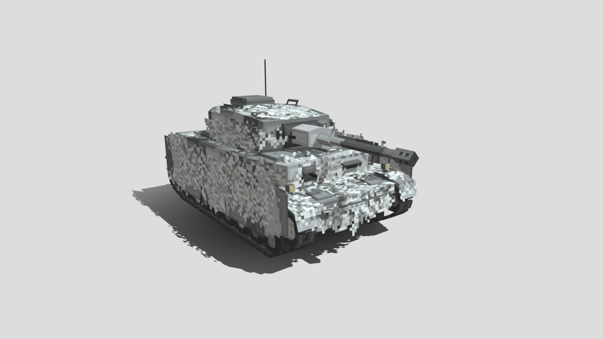 Blockbench Panzer IV (1944 Ardennenoffensive) - 3D model by play_w ...
