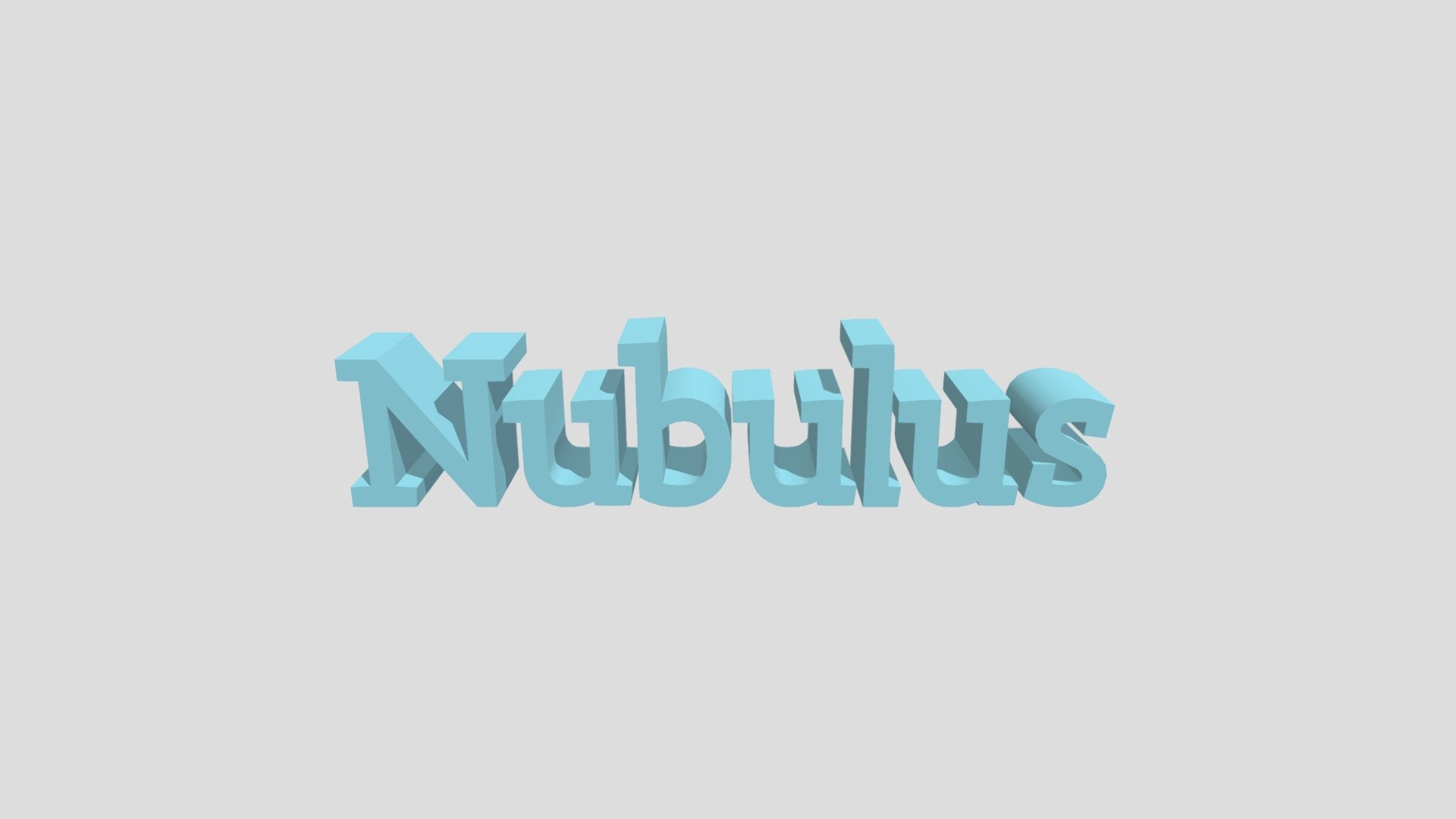 Logo Nubulus Text v2 - Download Free 3D model by nubulus.ws [896e9aa ...