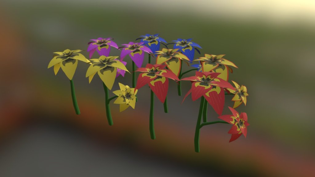 Flower Bundle 1 - 3D model by Snweos [896ebb9] - Sketchfab
