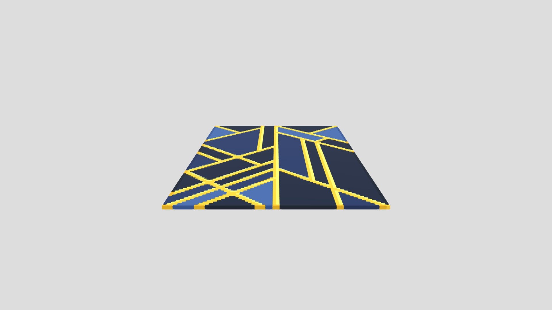 Rug Blue & Gold - 3D model by Smov [8970504] - Sketchfab