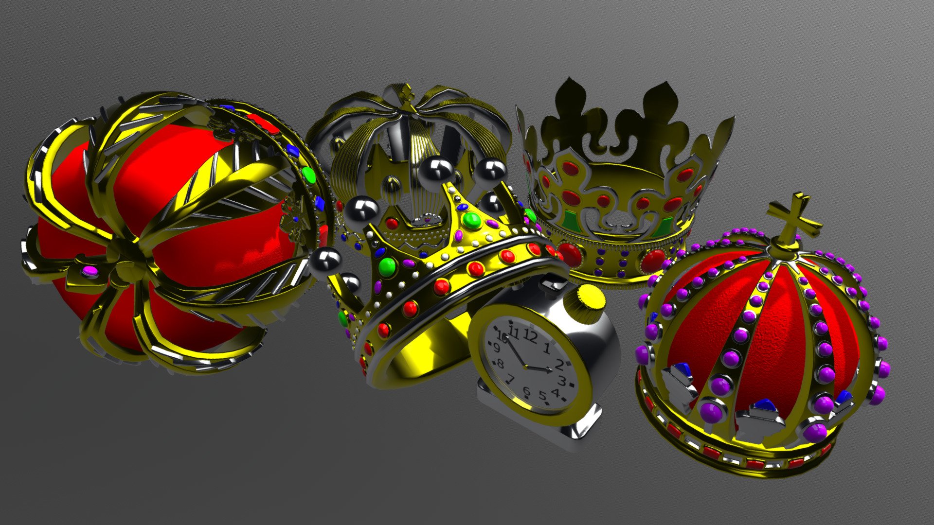 Crowns - 3D model by Alex (@333vasic) [8974b94] - Sketchfab