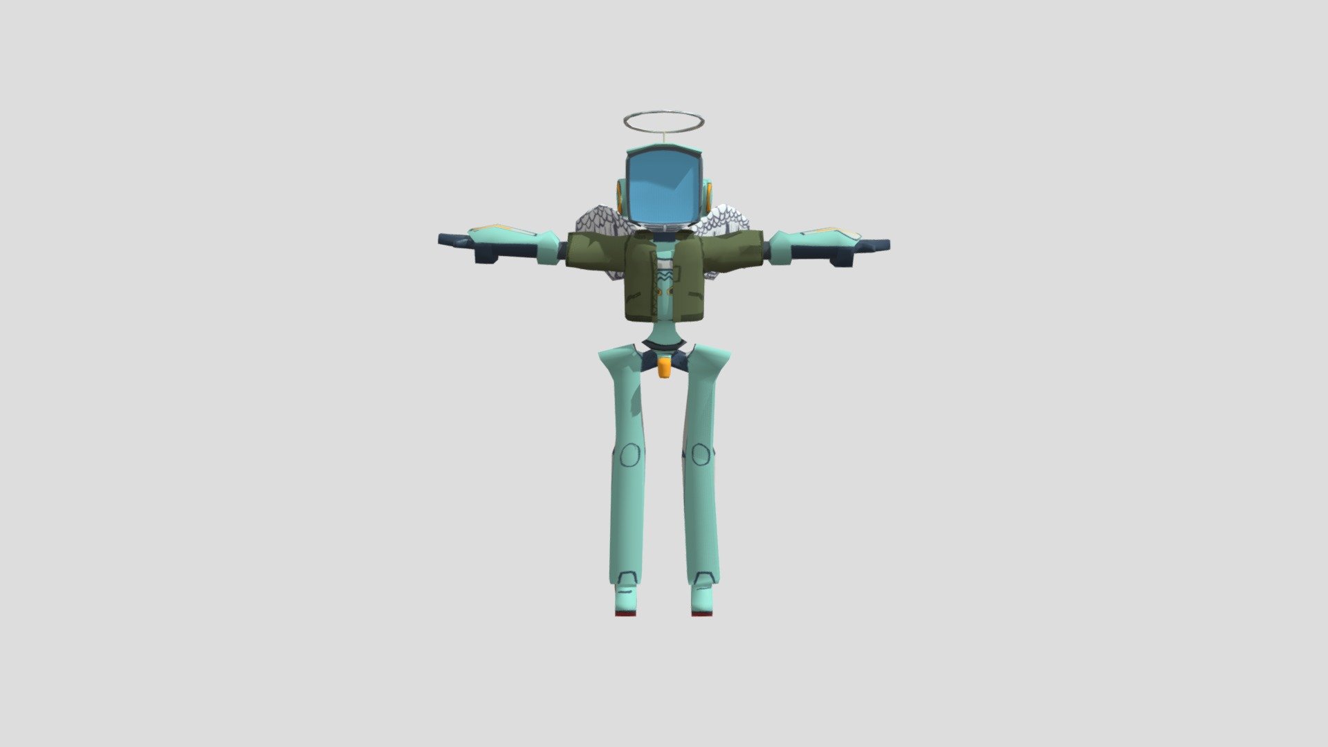 FLCL ANGEL CANTI - 3D model by Louis (@Hexiplush) [8976c8b] - Sketchfab
