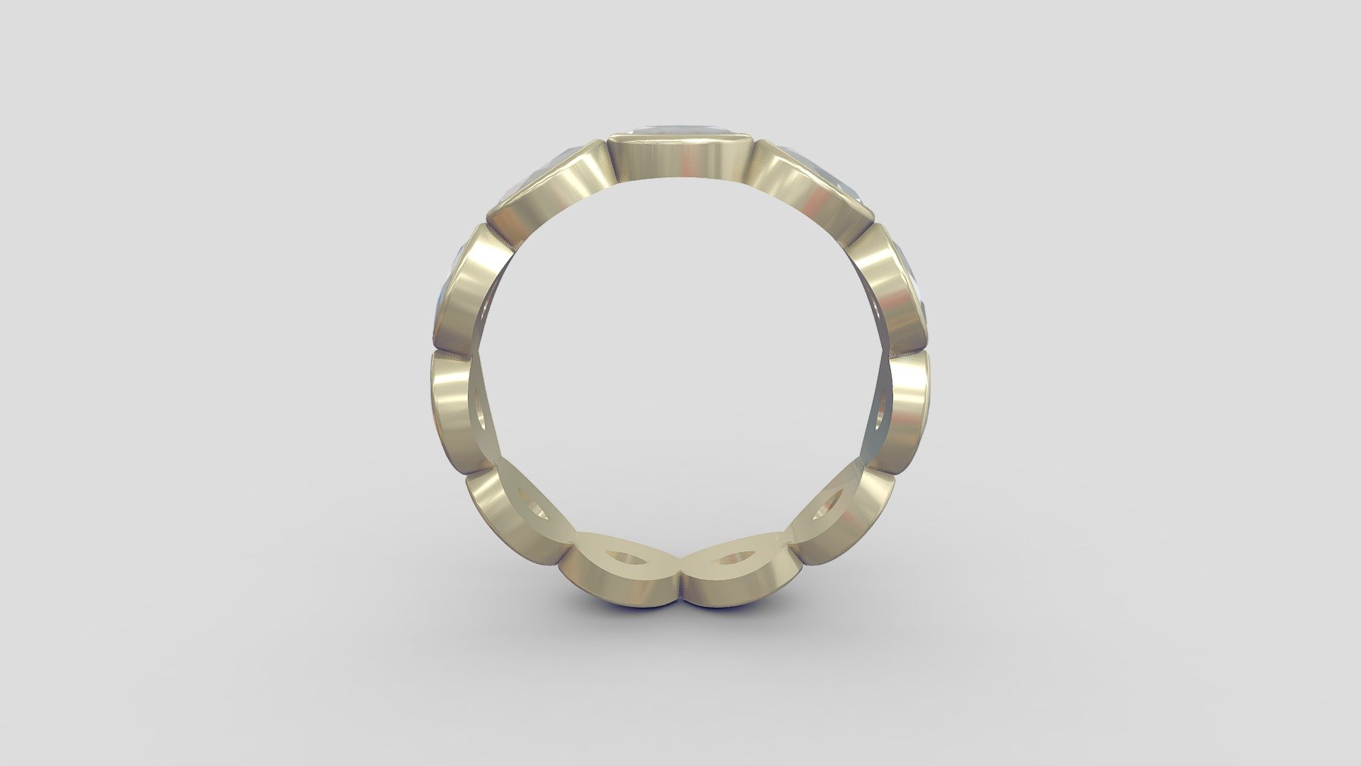 Marquise Eternity Ring - Download Free 3D model by Automic Gold ...