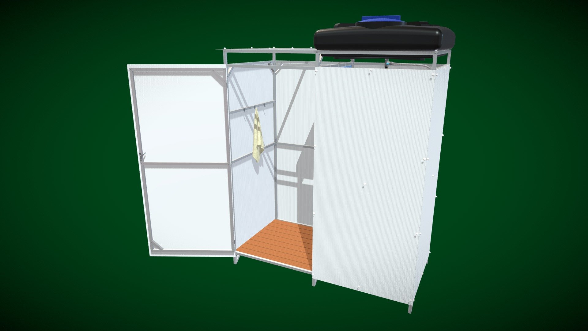 Outdoor Shower 2x1m - Download Free 3D model by MinorEarth (@sanx78 ...