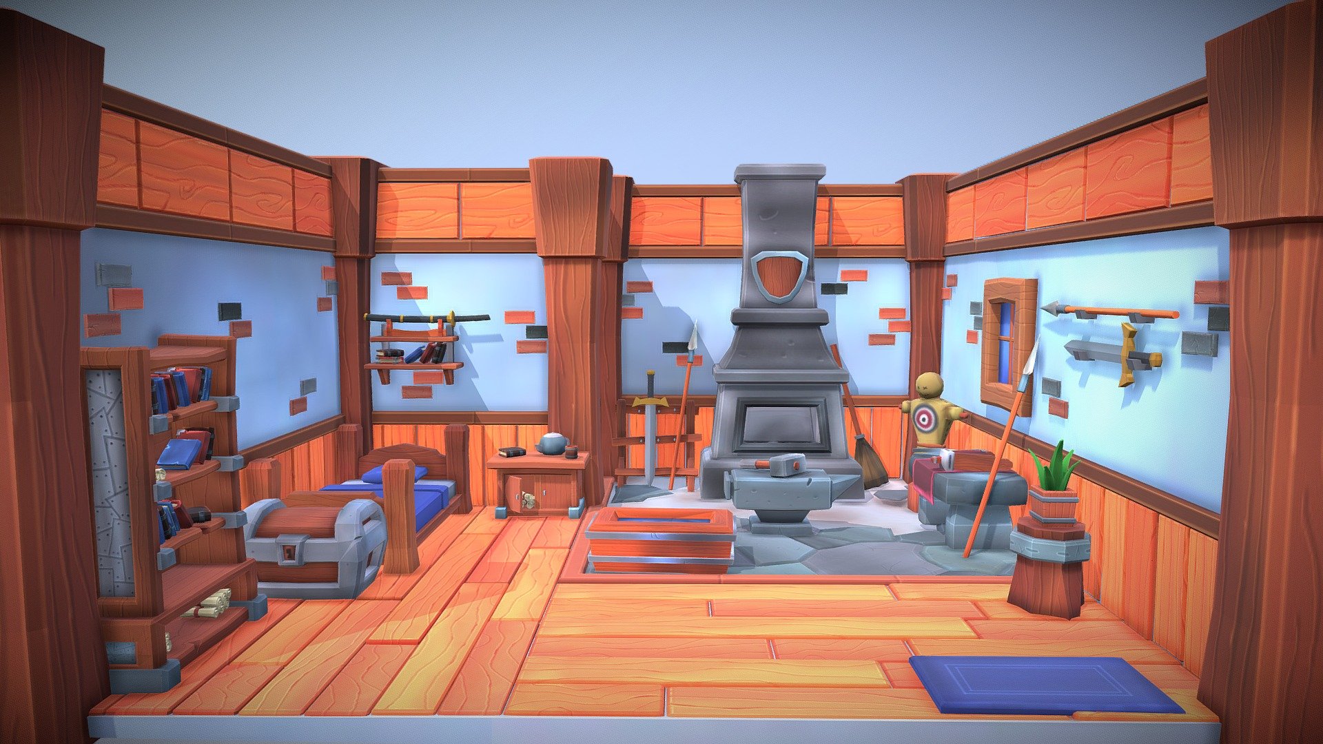 blacksmith Interior - 3D model by Latte113 [8979005] - Sketchfab