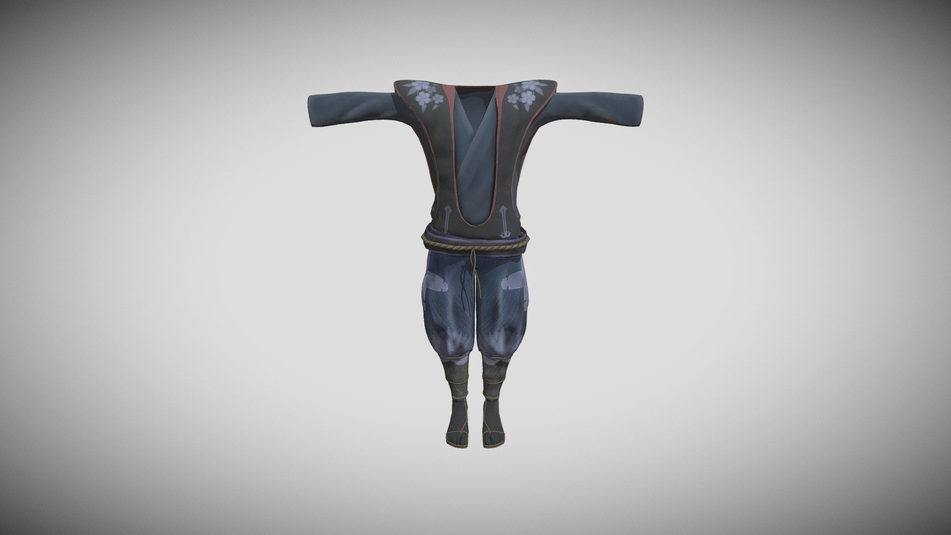 Samurai Cloth - 3D model by Gabriel Gonçalez Siqueira (@exxilion ...