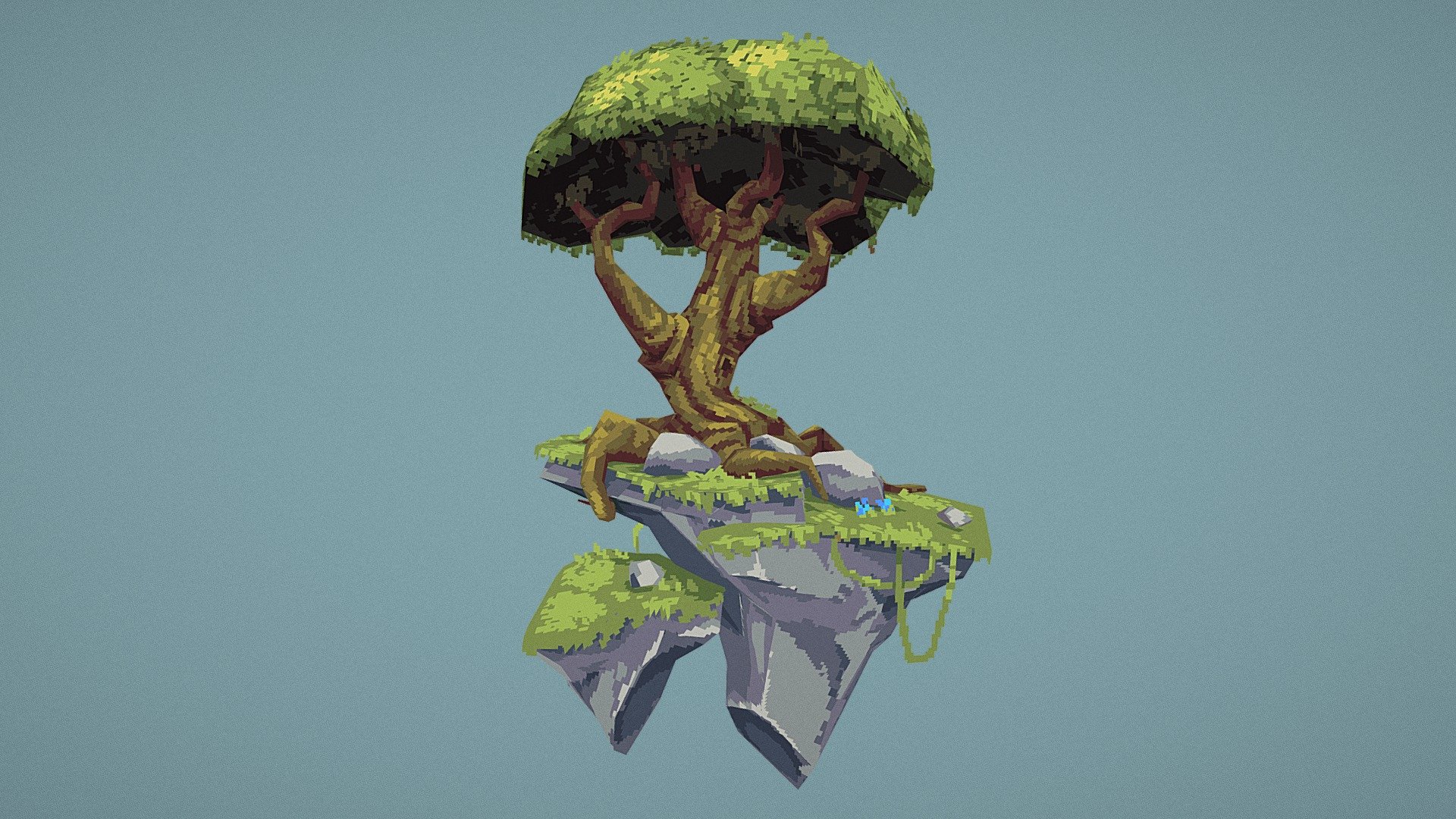 Tiny Floating Island - 3D model by Wacky (@wackyblocks) [897c57d ...