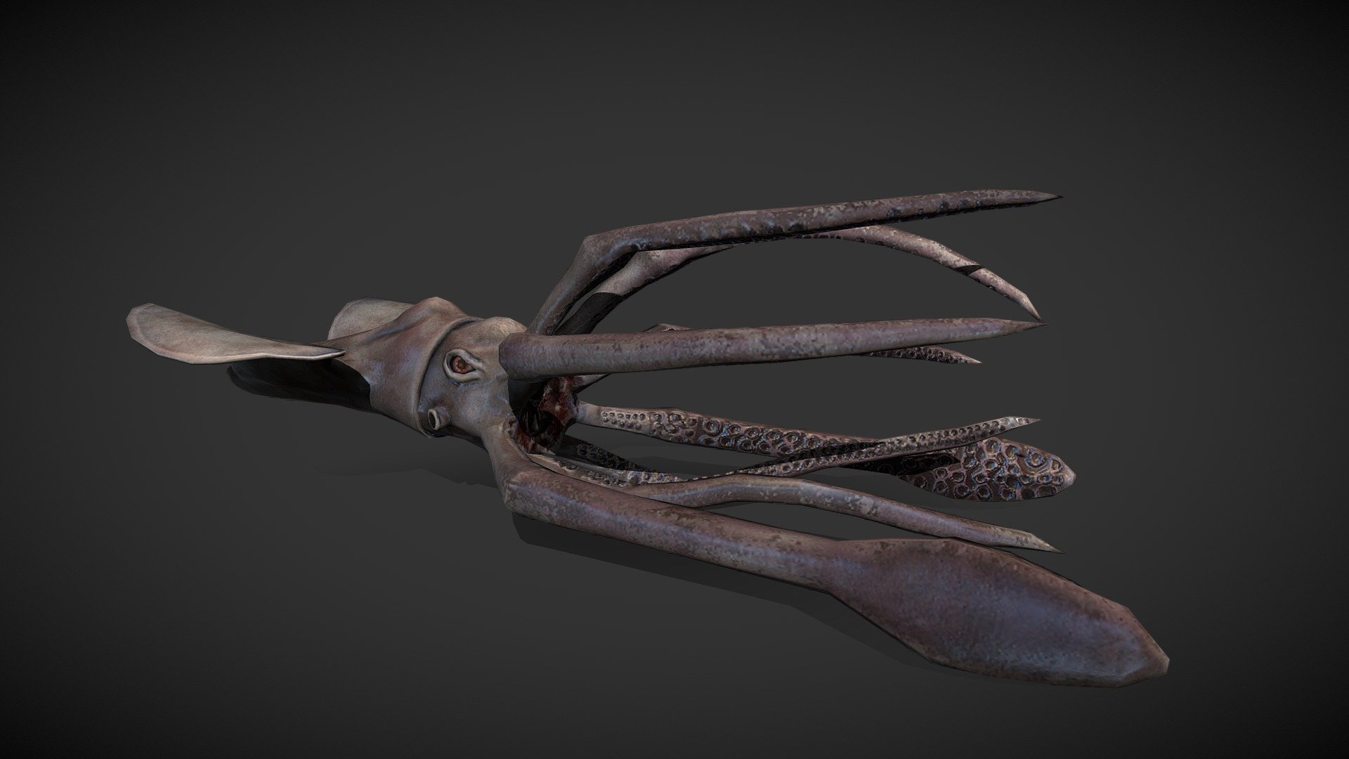 Squid Monster - Download Free 3D model by CR!STALLL (@CR1STALLL ...