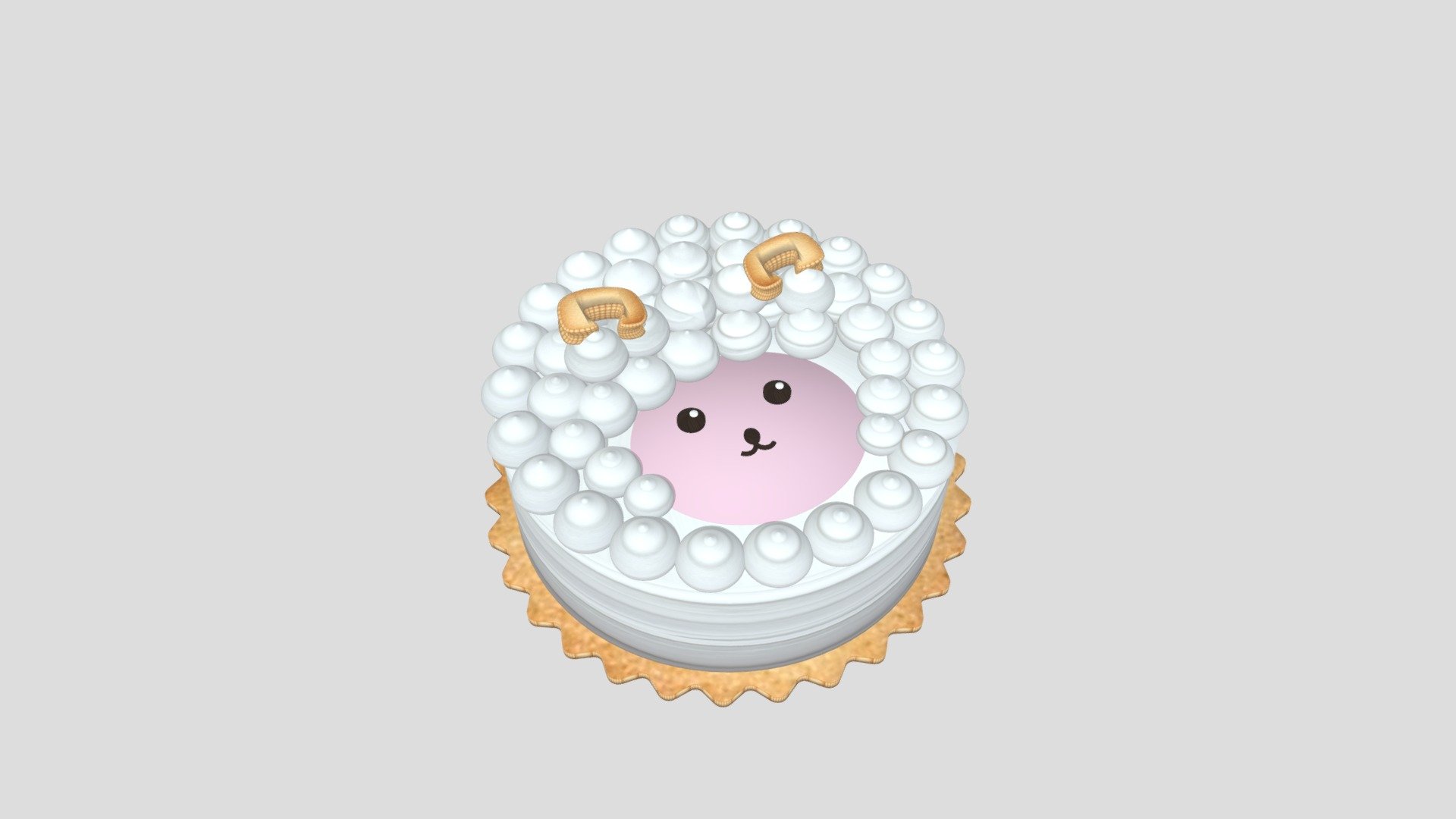 Sheep cake - Download Free 3D model by IvyYuuuuu (@Ivvvvy) [897fb52 ...