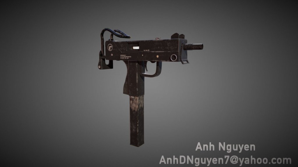 Mac-11 - Download Free 3D model by Anh Nguyen (@Wrier) [8981598] - Sketchfab