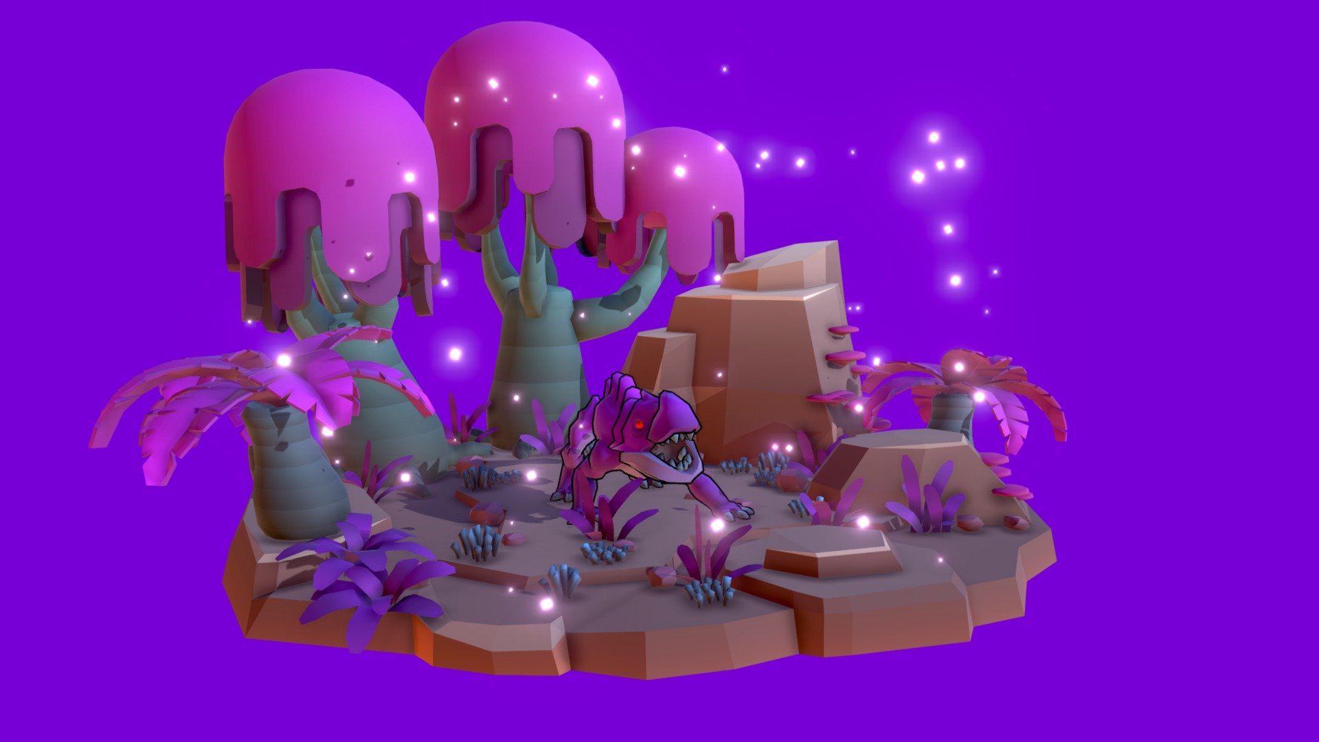 monster alien paradise - 3D model by Victor Estivador (@VictorEstivador ...