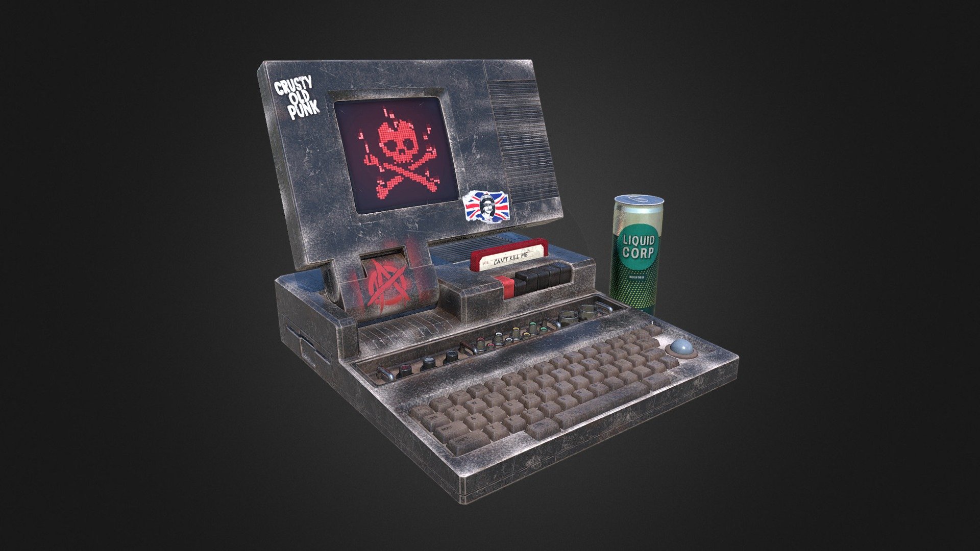Punk retro computer - 3D model by Michael Janes-Villiard ...