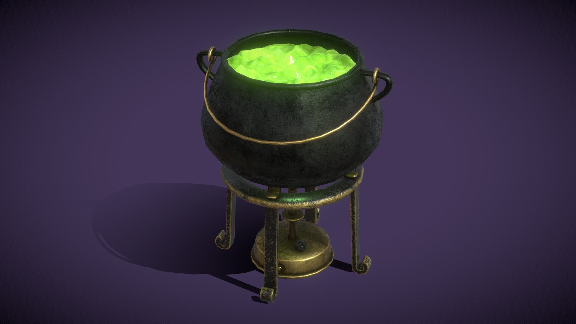 Animated Witch’s Cauldron - Buy Royalty Free 3D model by Karolina ...
