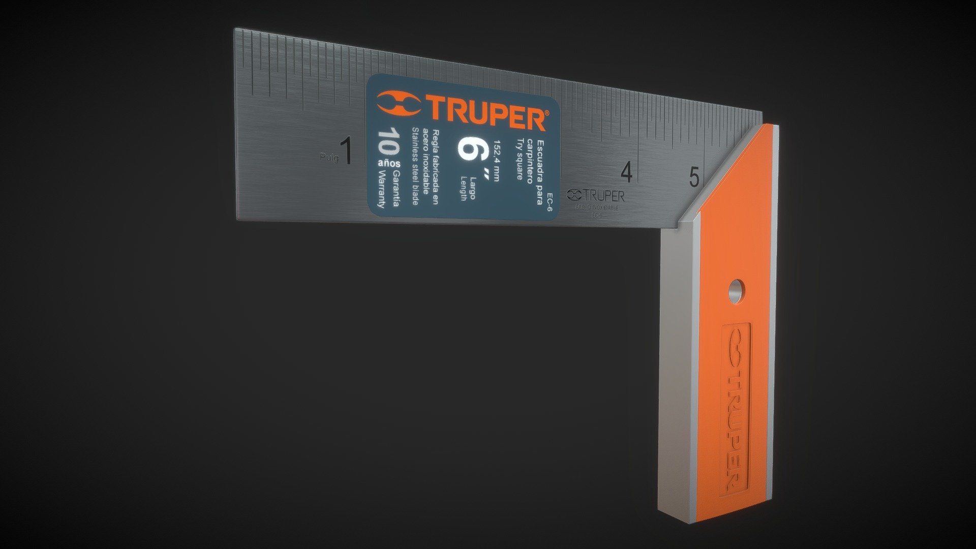 TRUPER - Try square 6'' - 3D model by tonymarrero [8988867] - Sketchfab
