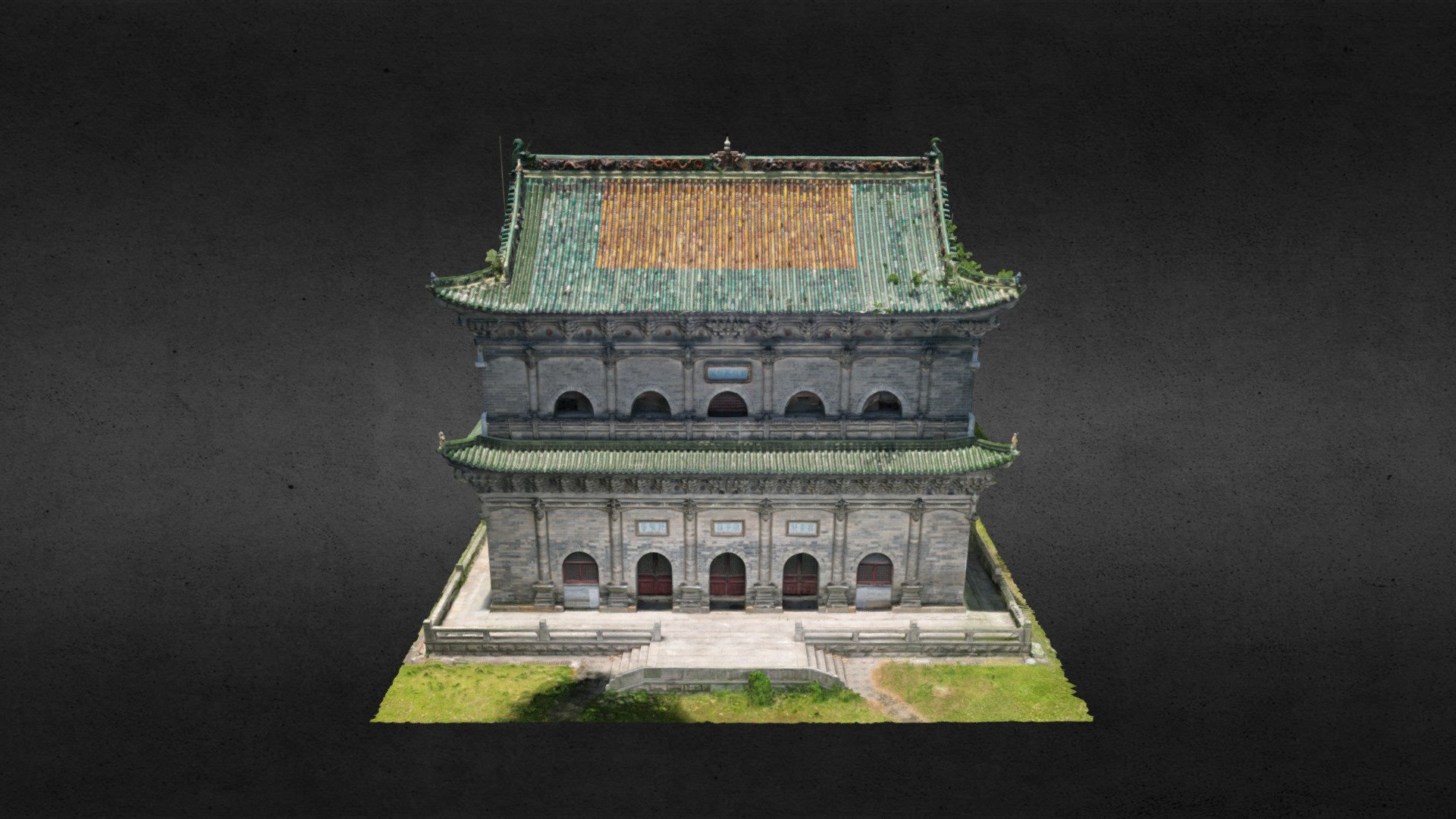 Beamless Hall of the Kaiyuan Temple (开元寺无梁殿) - 3D model by 邵青 ...