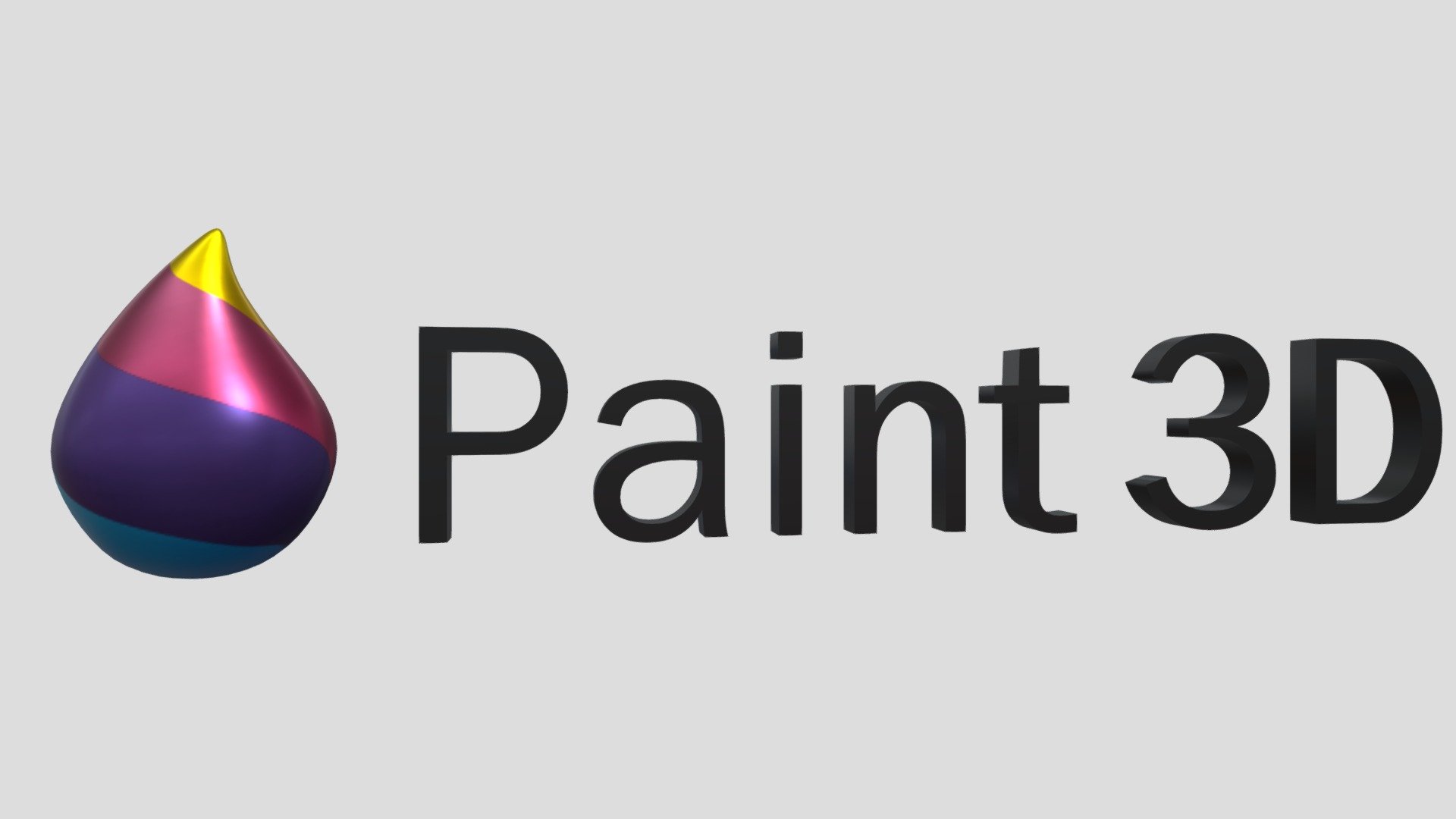 PAINT 3D LOGO - Download Free 3D model by vmmaniac [898a1e7] - Sketchfab